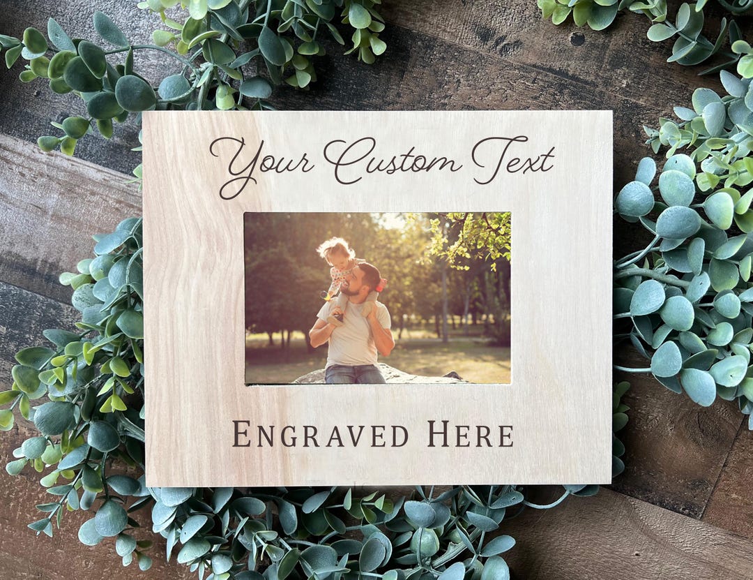 Custom Text Picture Frame, Your Words Here, Create Your Own, Business ...