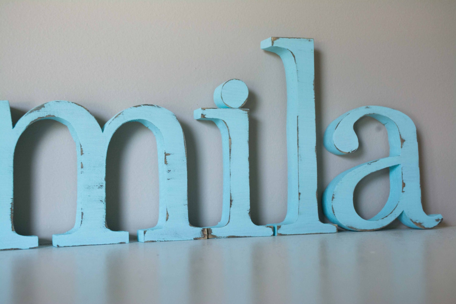 Small Wood Letters for Nursery, Baby Name, Custom, 4-6" Tall - Etsy