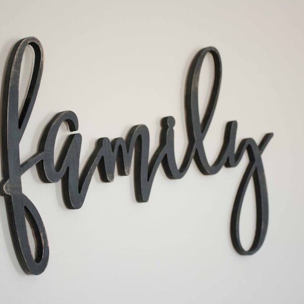 Wood Family Cutout - Etsy