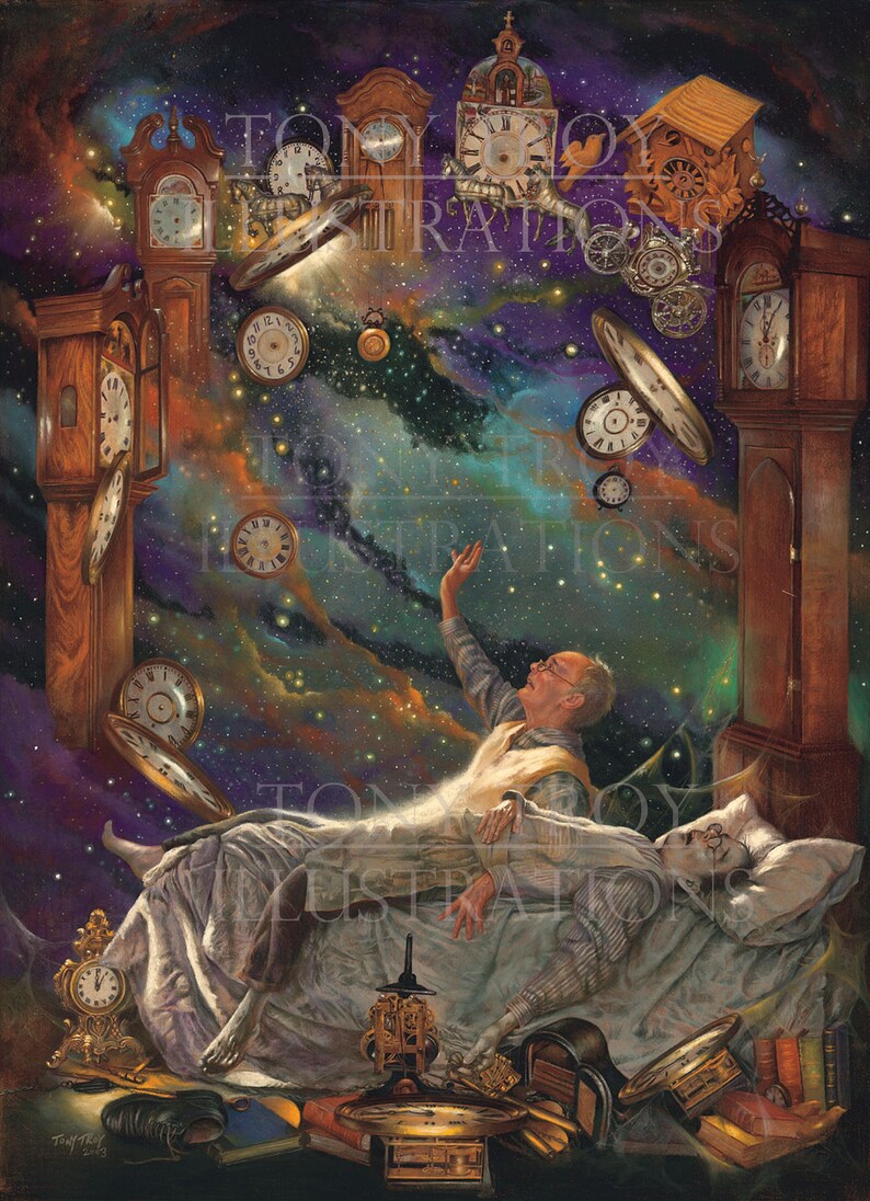 The Clockmaker Poster by Tony Troy | Etsy