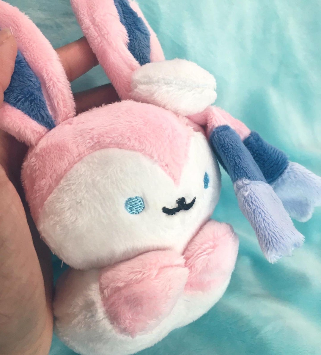 Shiny Sylveon Pokemon Plush Handmade Beanie Handsewn Plush - Etsy