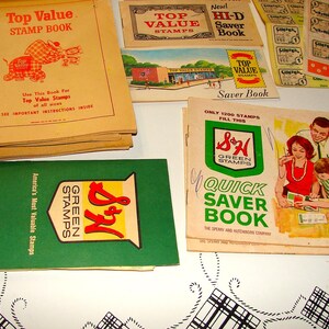 Amazing Vintage Large Lot of Grocery and Merchandise Stamp Books and ...