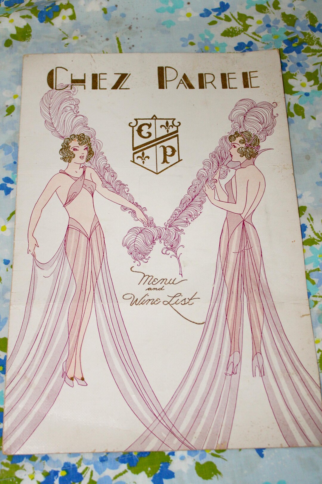 Very Nice Vintage 1930's Art Deco Chez Paree Restaurant and Nightclub ...