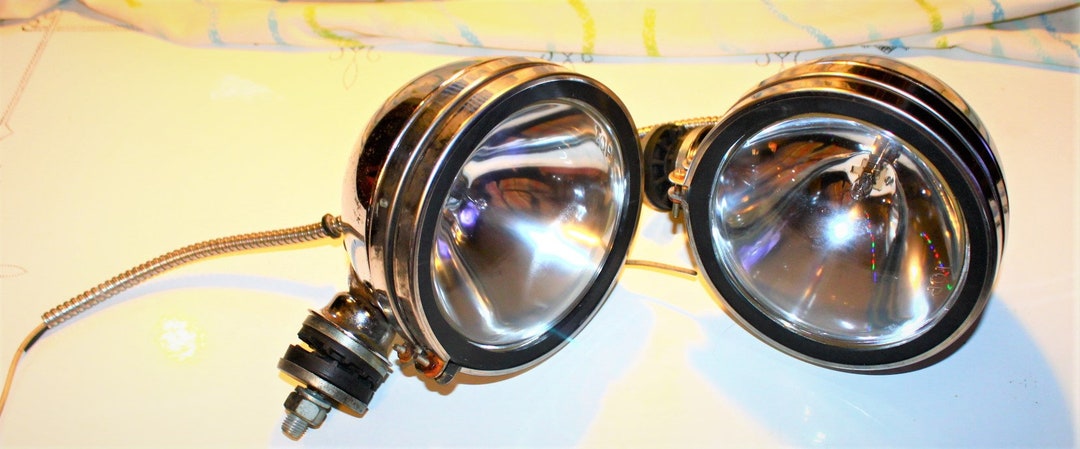 Nice Pair of Vintage Chrome Halogen Car Lights for Vintage Car ...
