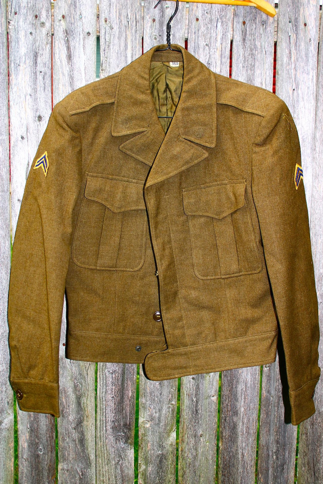 Nice Vintage US Army Eisenhower Lined Wool Jacket Free Shipping - Etsy