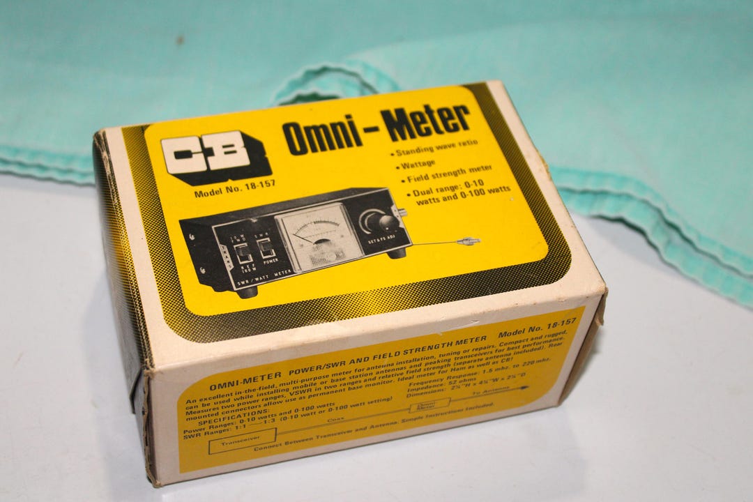 Vintage NOS Omni-meter Power/swr and Field Strength Meter for CB or Ham ...