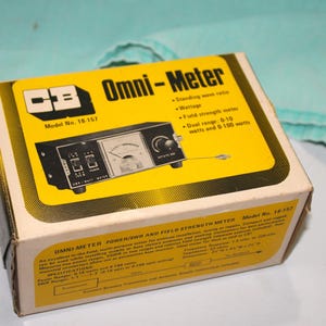 Vintage NOS Omni-meter Power/swr and Field Strength Meter for CB or Ham ...