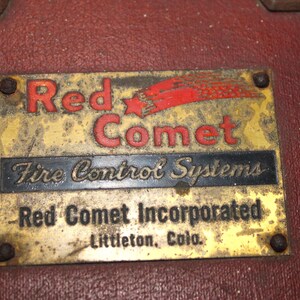 Vintage Red Comet Fire Control Systems Salesman's Demonstration Kit ...