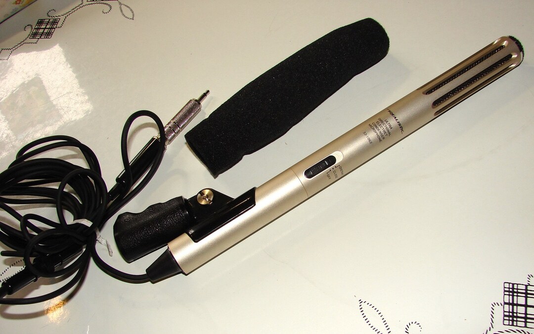 Vintage Realistic Ultra Directional Electret Condenser Microphone 33 ...