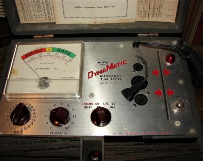 Teletest Dynamatic Model DM 456 Tube Checker W/ Original Manual in ...