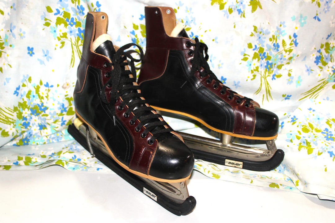 Nice Vintage Pair of Leather Riedell Hockey Skates in Excellent ...