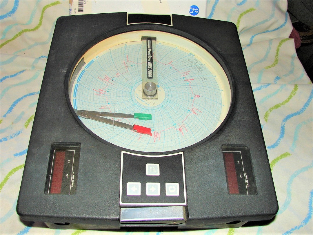 Partlow MRC 7800 Dual Pen Circular Graph Chart Recorder in Good ...