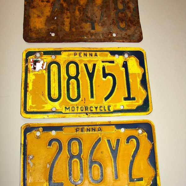 Vintage Motorcycle License Plates - Etsy