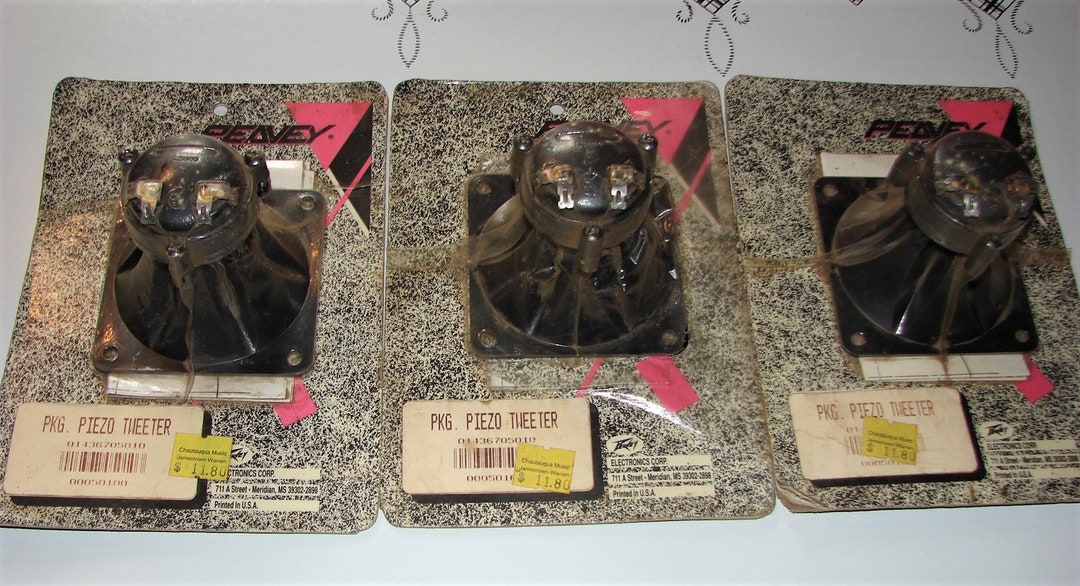 3 NOS in Package Vintage Peavey Piezo Tweeters ~ All 3 Speakers for One ...