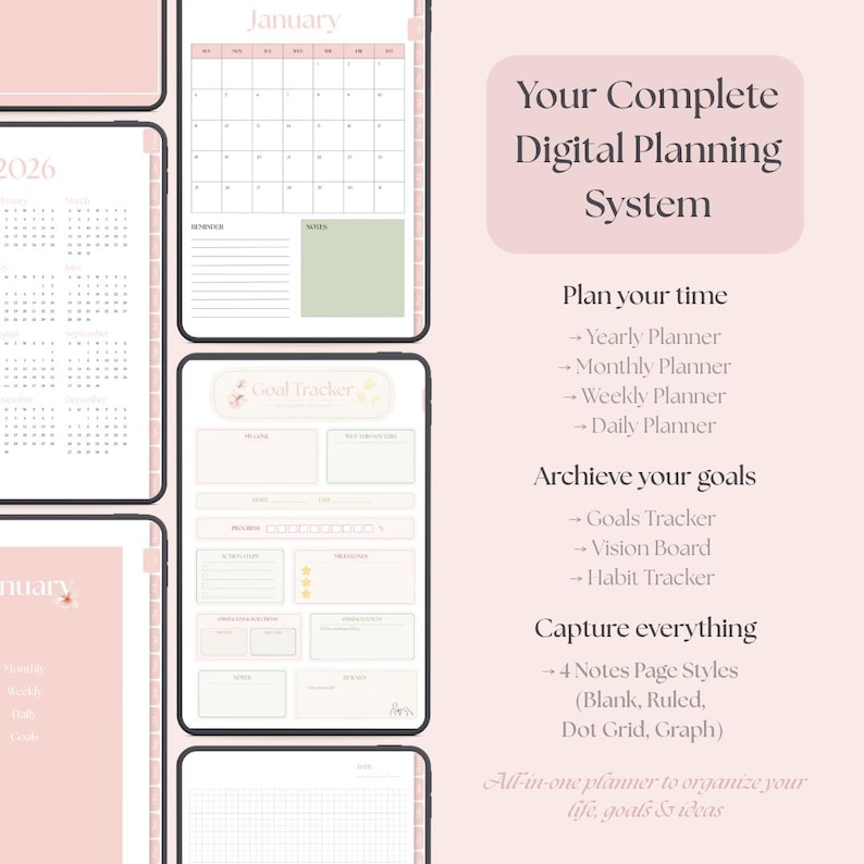 Ultimate 2026 Student Digital Planner | Annual, Monthly, Weekly, Daily ...