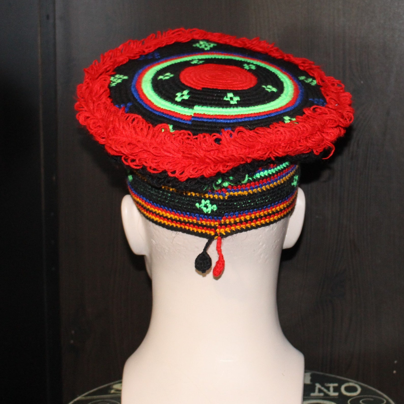 Cameroonian Hat TOGHU HAT Bamenda Hat black red green | Etsy