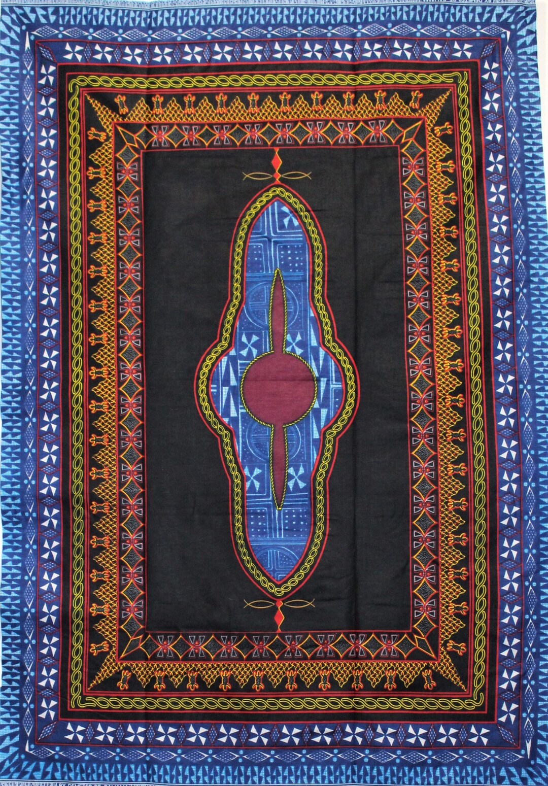 Cameroon Atoghu/ndop Fabric - (narrow Blue Pattern) - by Panel or by ...