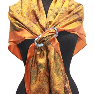 XL Paua Shell Rectangular Scarf Ring Scarf Buckle Pin - Etsy