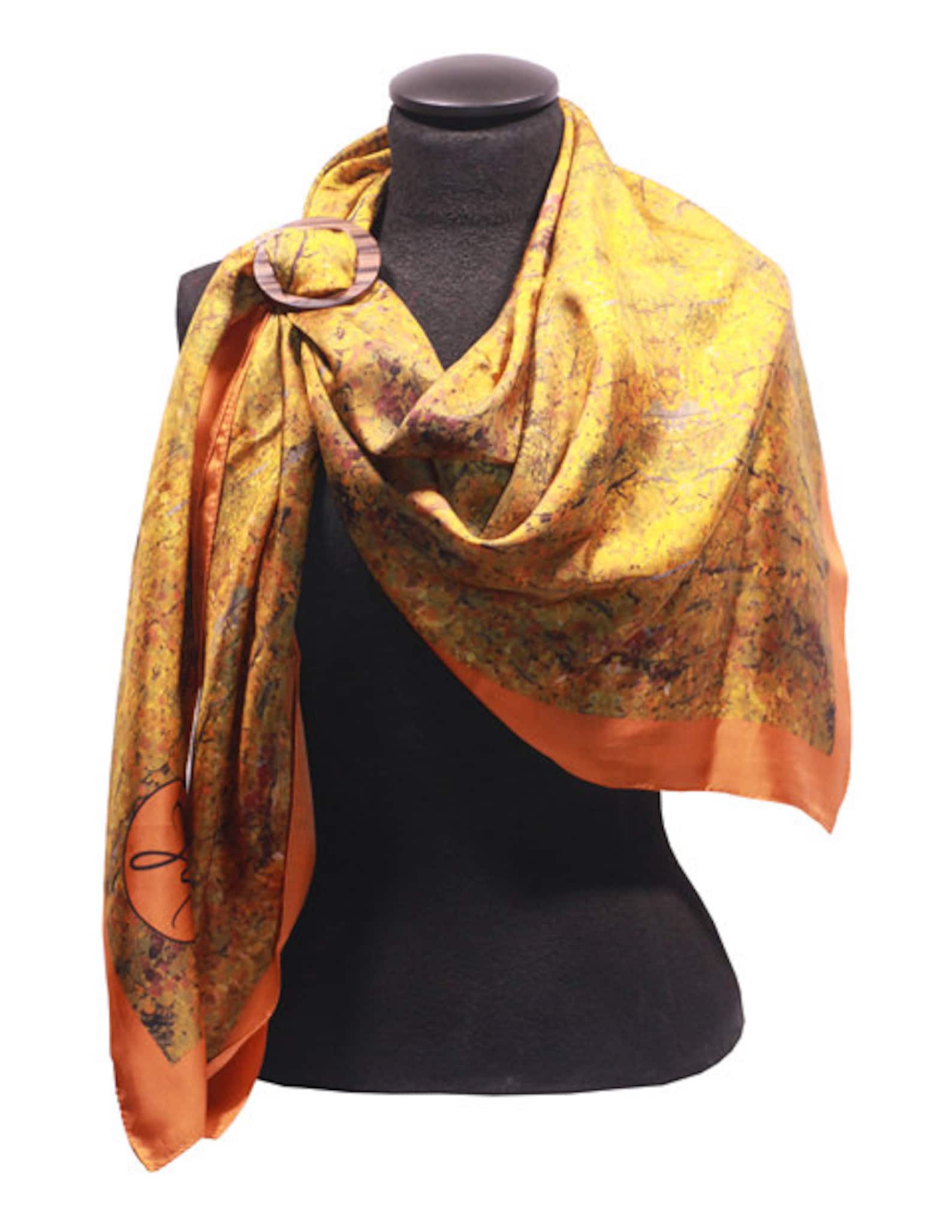 Round Paua Shell Scarf Ring Scarf Buckle Scarf Pin - Etsy