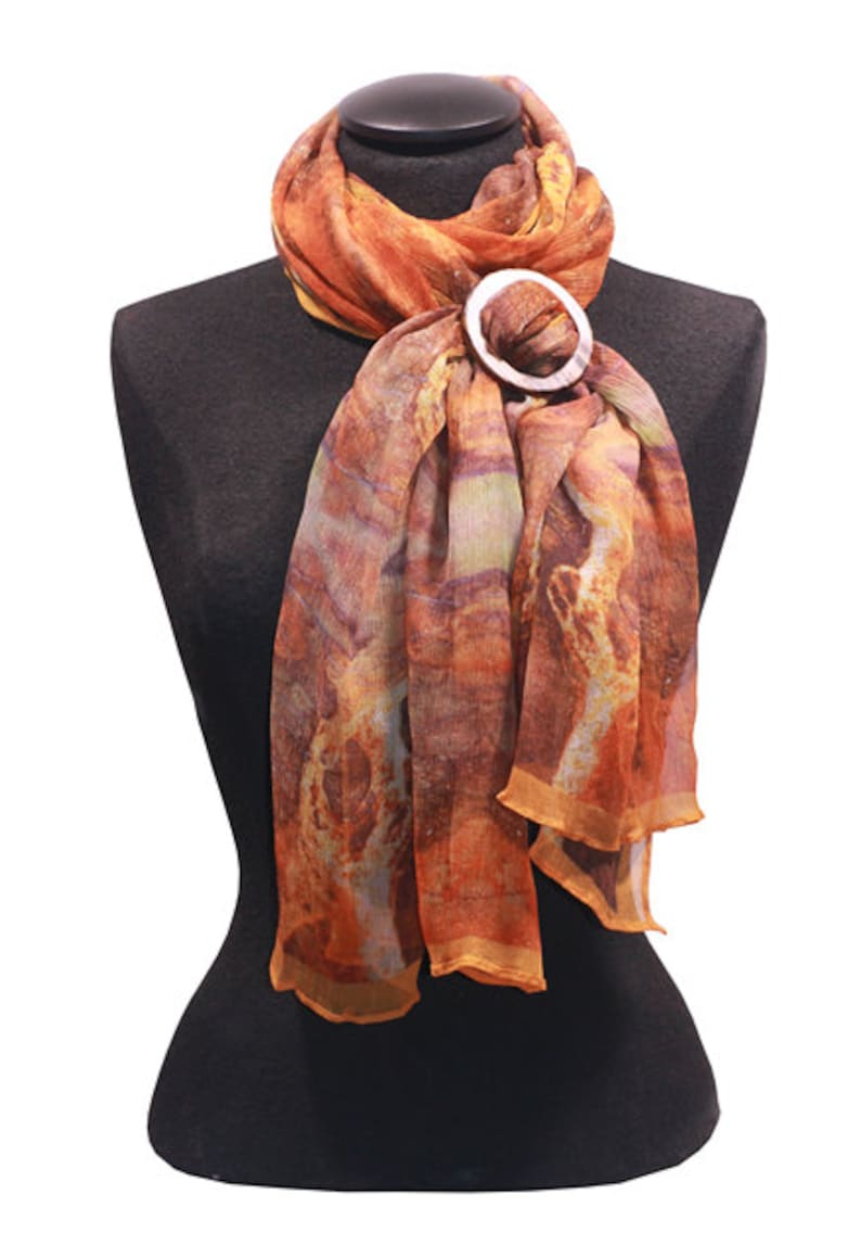 Round Paua Shell Scarf Ring Scarf Buckle Scarf Pin - Etsy