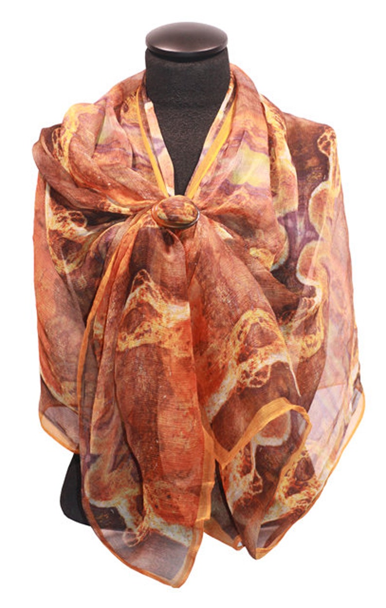 Oval Large Horn Scarf Ring Scarf Buckle Scarf Pin - Etsy