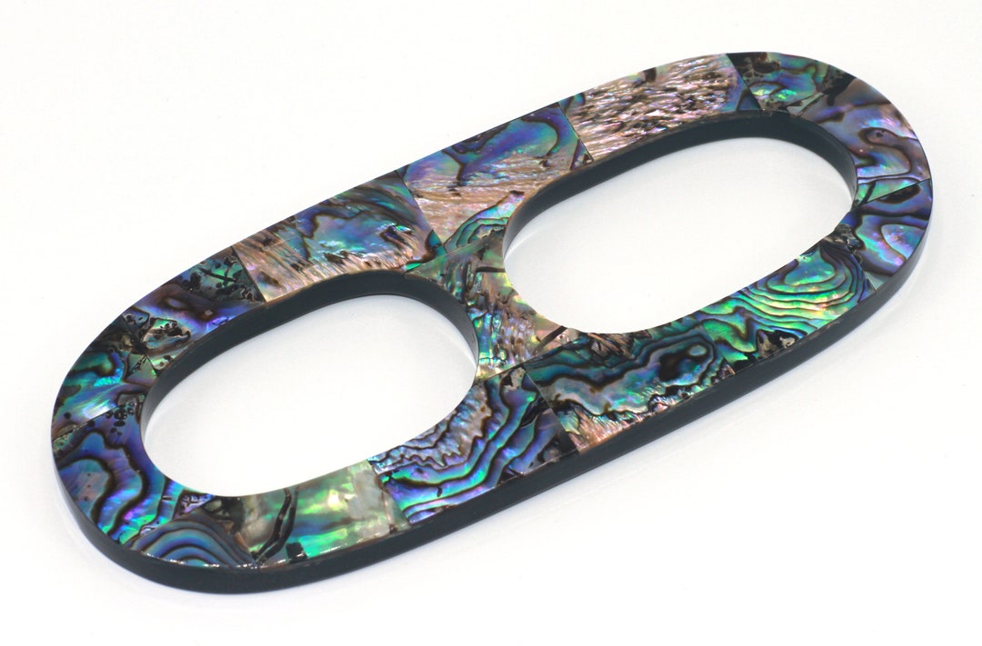 XL Paua Shell Rectangular Scarf Ring Scarf Buckle Pin - Etsy