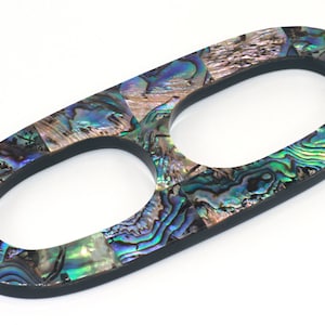 XL Paua Shell Rectangular Scarf Ring Scarf Buckle Pin - Etsy