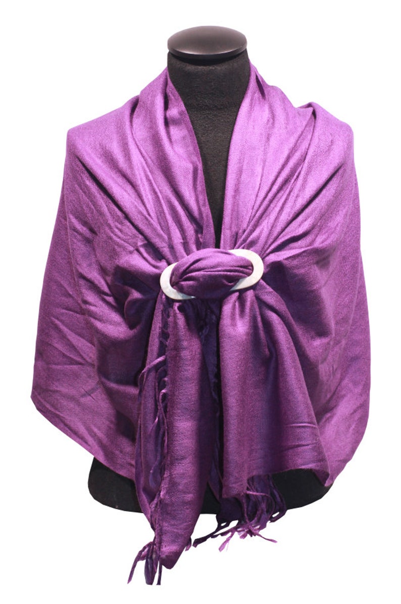 XL White Mother of Pearl Rectangular Scarf Ring Scarf Buckle - Etsy