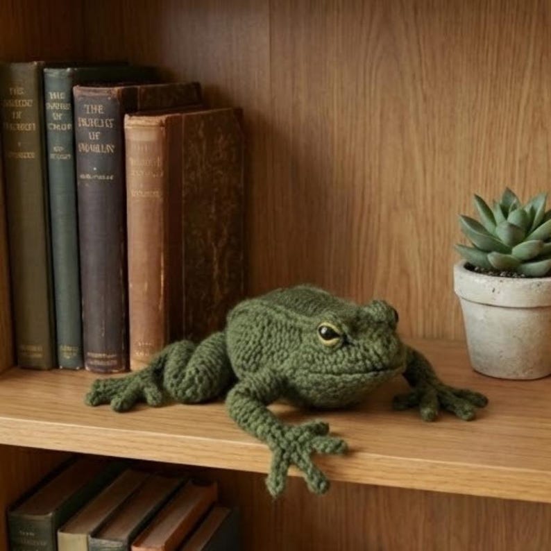 Knitting Frog Pattern PDF – Amigurumi Green Plushie Digital Download ...
