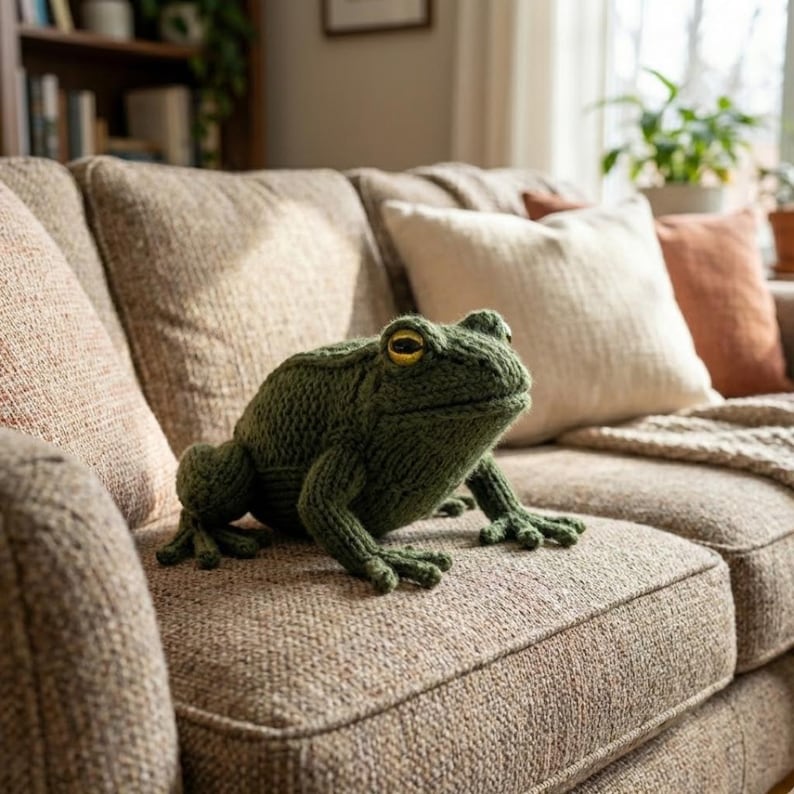 Knitting Frog Pattern PDF – Amigurumi Green Plushie Digital Download ...