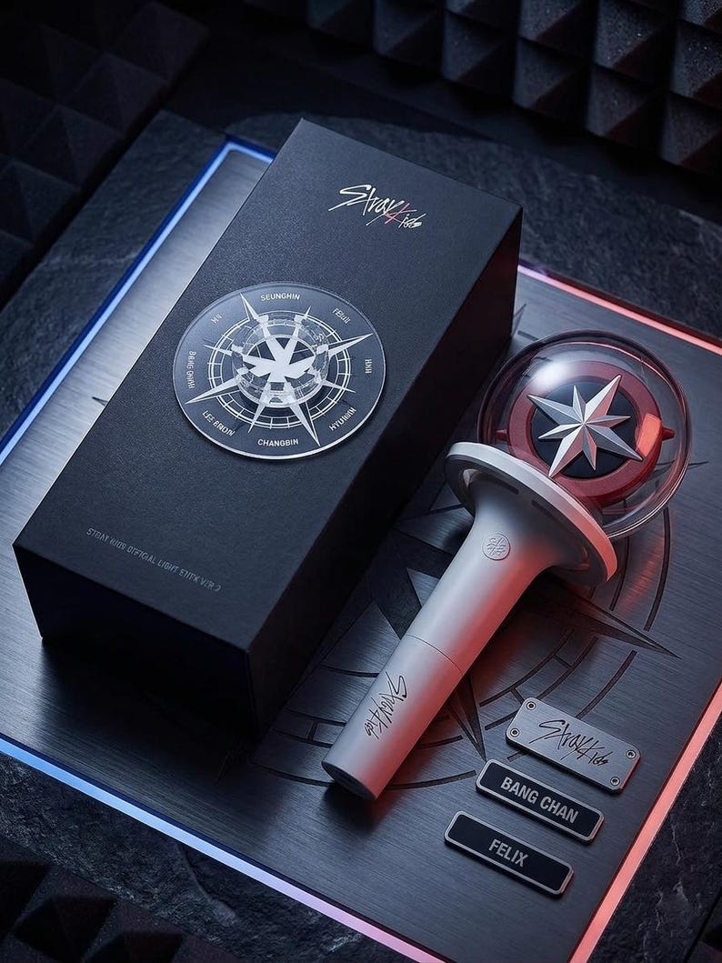 Stray Kids Lightstick Ver 2 Compass Design Concert Light Stick Gift ...