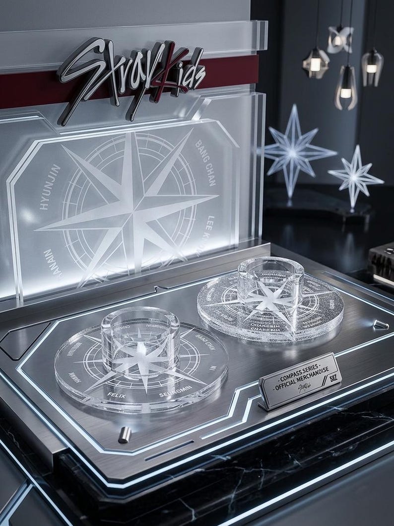 Stray Kids Lightstick Ver 2 Compass Design Concert Light Stick Gift ...
