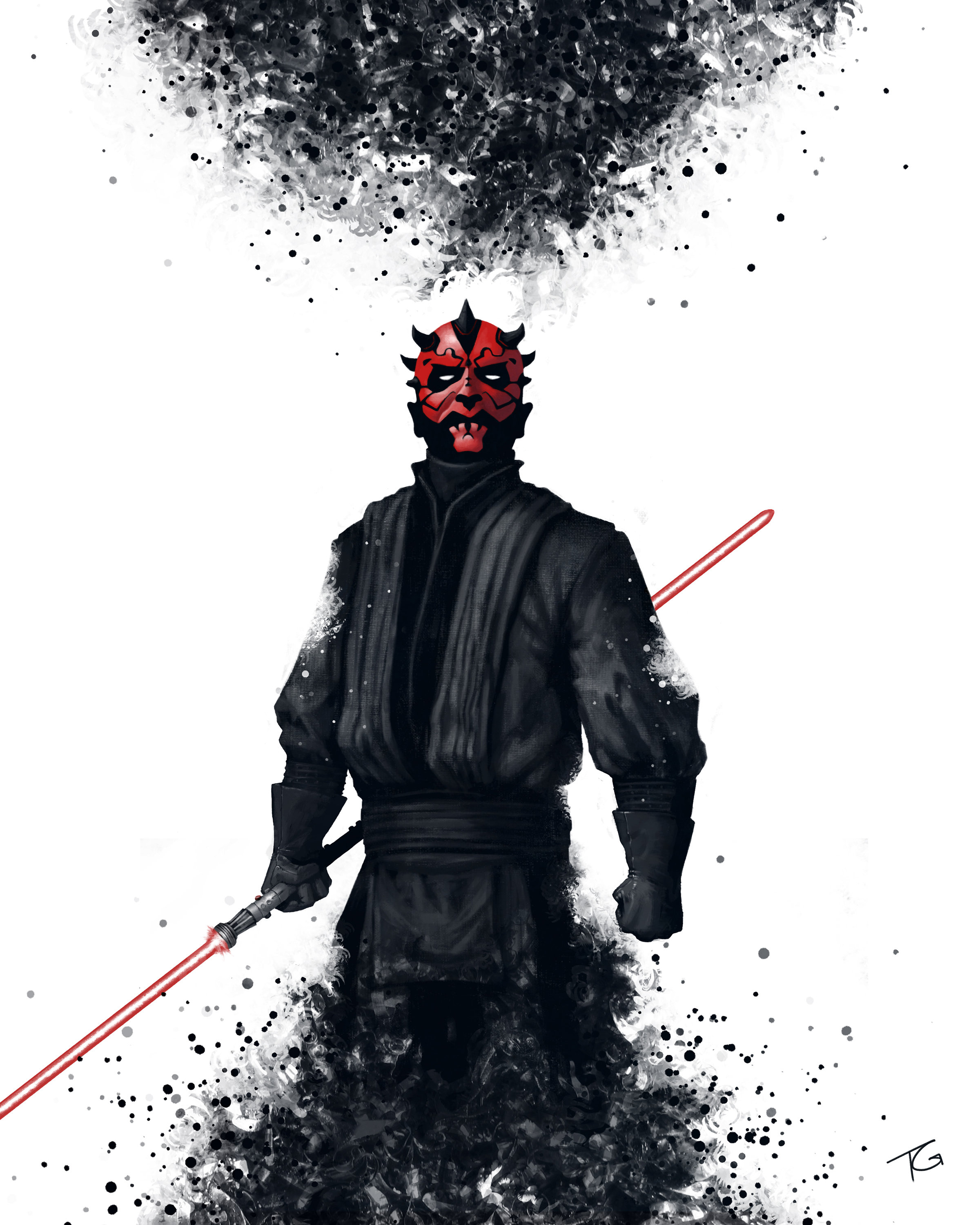 Darth Maul Art Print | Etsy