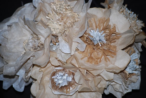 Items similar to Romantic Paper Flowers (Medium) on Etsy