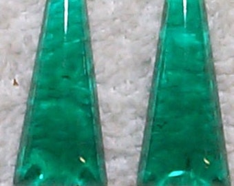 Vintage green glass | Etsy