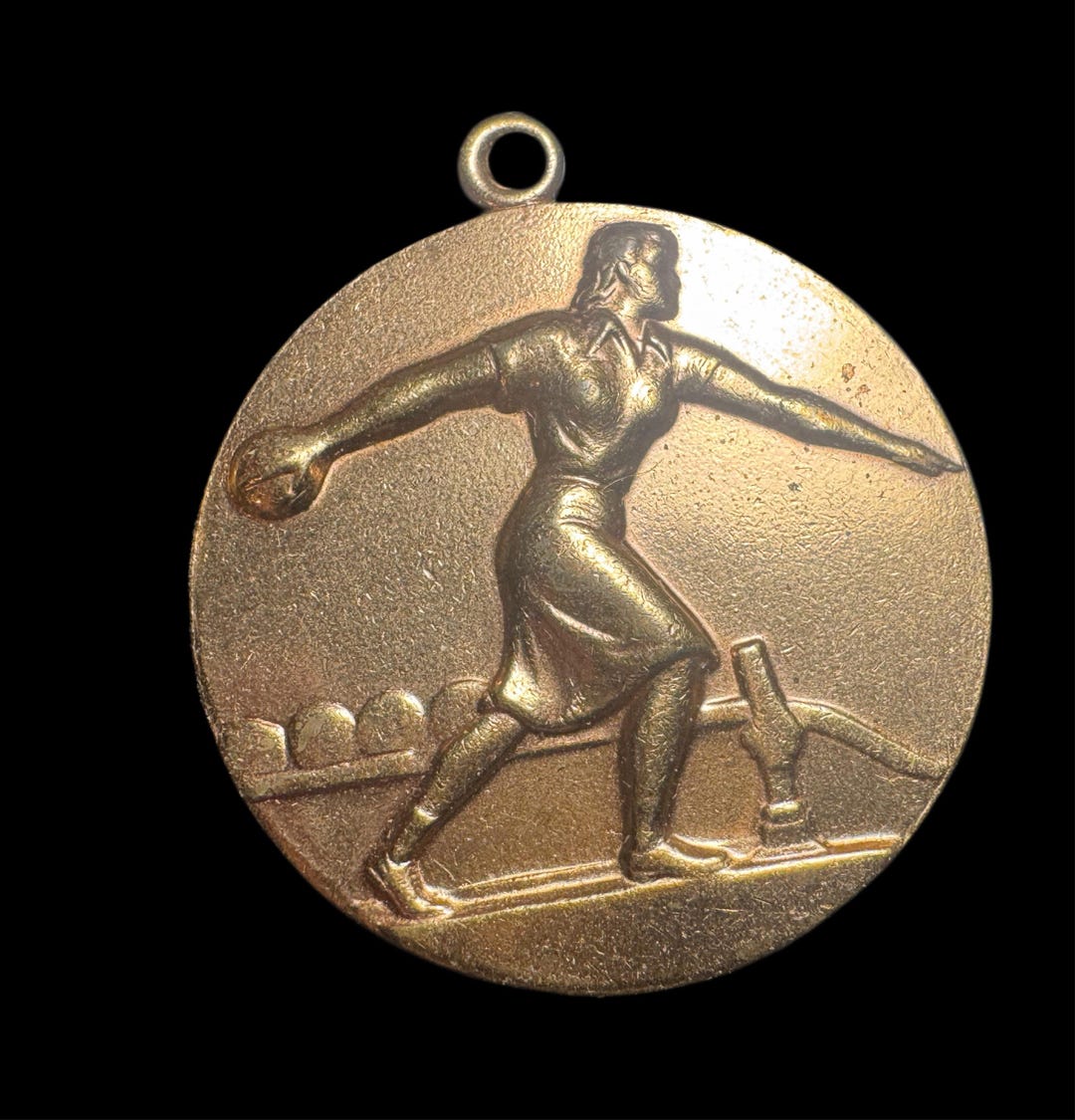 Four Vintage Women’s Bowling Medals or Medallions - Etsy