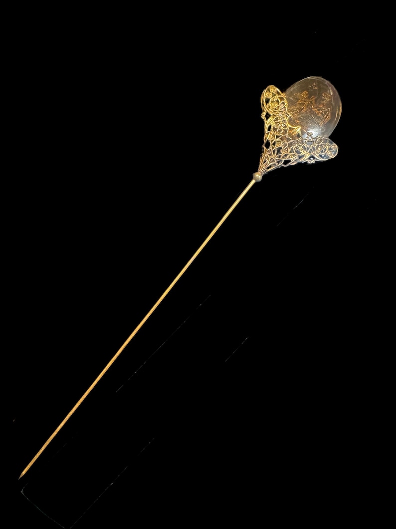 Vintage Hat Pin With Cupid and Psyche Intaglio - Etsy
