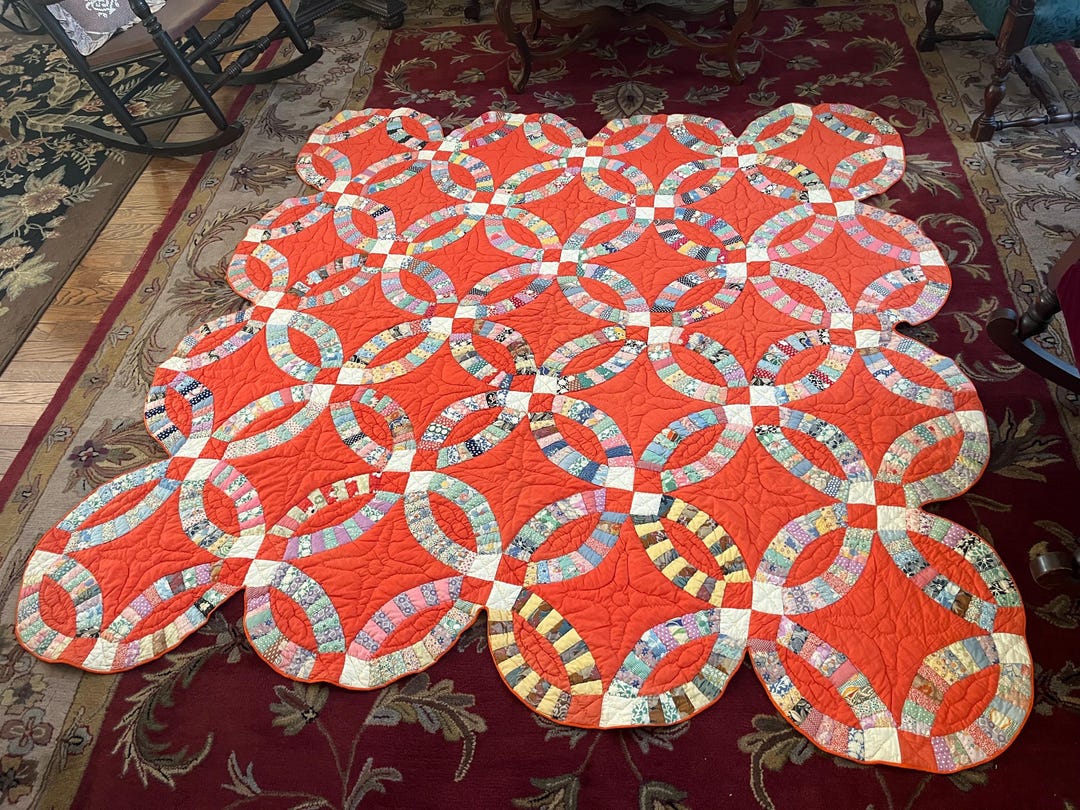 Vintage Quilt Wedding Ring Pattern - Etsy