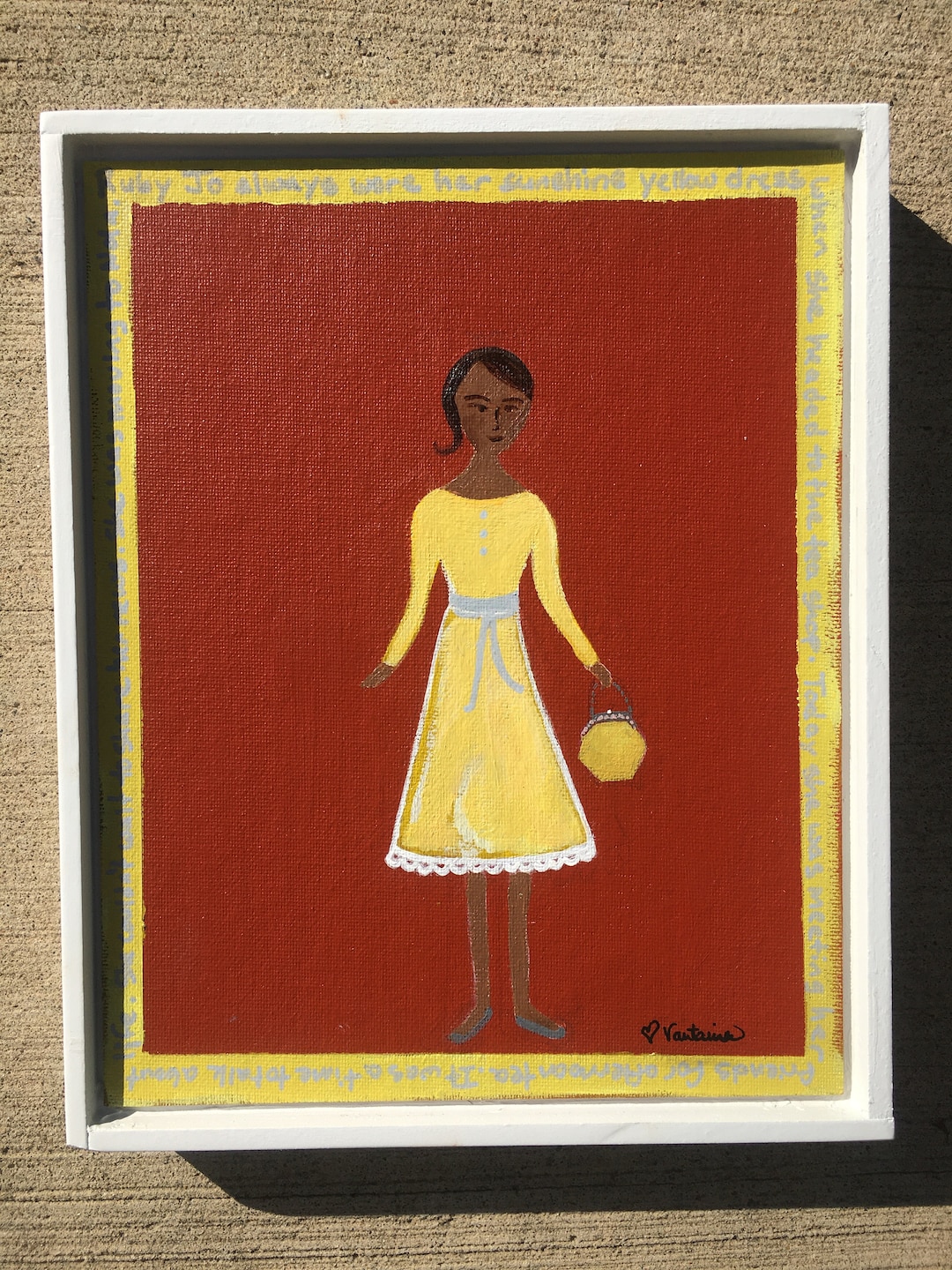 Meet Ruby Jo, Original Art, Acrylic Painting, Folk Art, African ...
