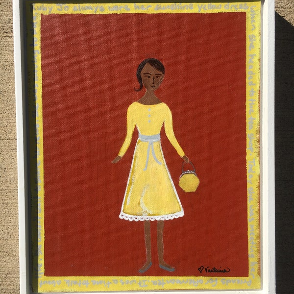Primitive Folk Art Paintings - Etsy