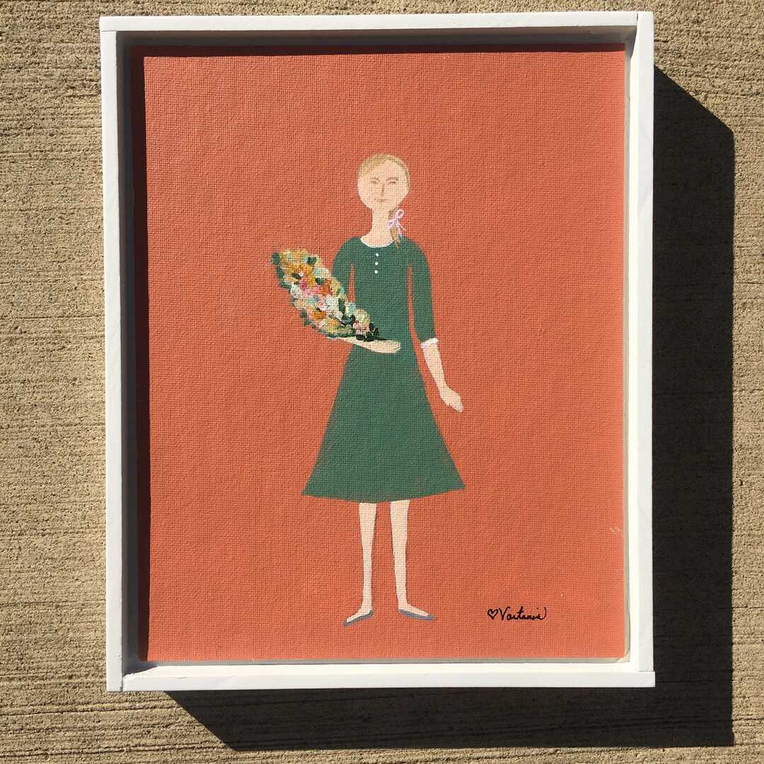 Meet Laura Leigh - Original Art, Folk Art, Acrylic Painting, 8x10 ...