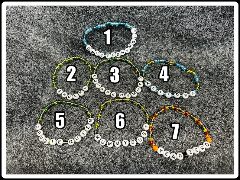 Ghost Band Themed Kandi Bracelets - Etsy