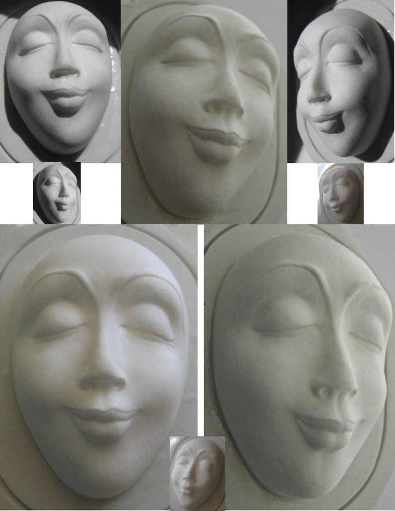 Female Face Mold (FG Silicone for Casting in Resin, Chocolate, Soap ...