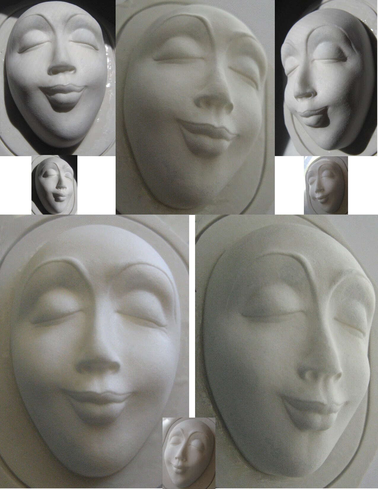 Female Face Mold (FG Silicone for Casting in Resin, Chocolate, Soap ...