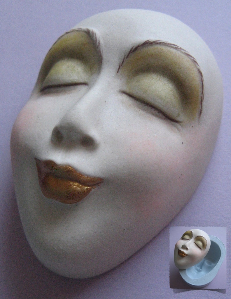 Female Face Mold FG Silicone for casting with Resin | Etsy
