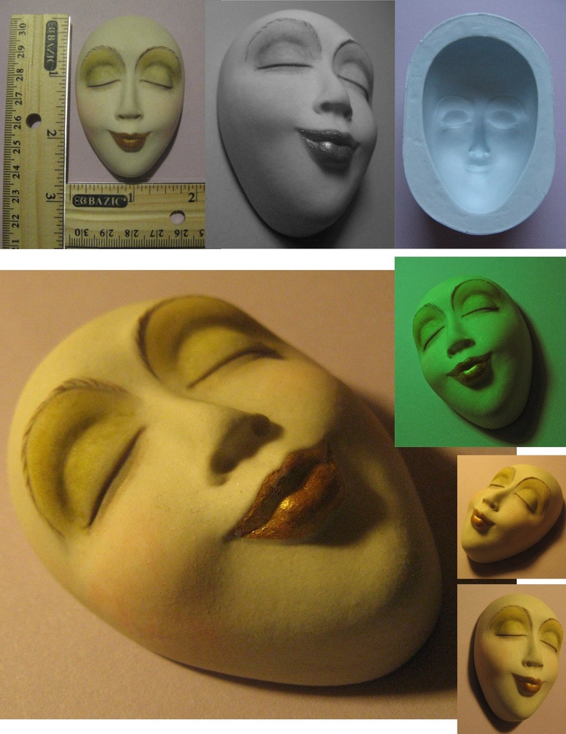 Female Face Mold (FG Silicone for Casting in Resin, Chocolate, Soap ...