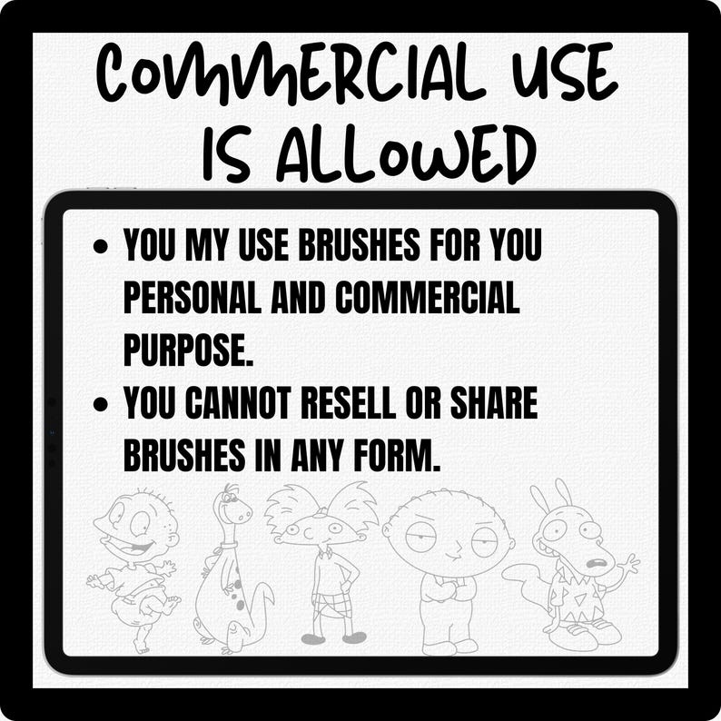 Procreate Stamp Set| Doodle | Clipart Stamps, iPad Drawing Pack ...
