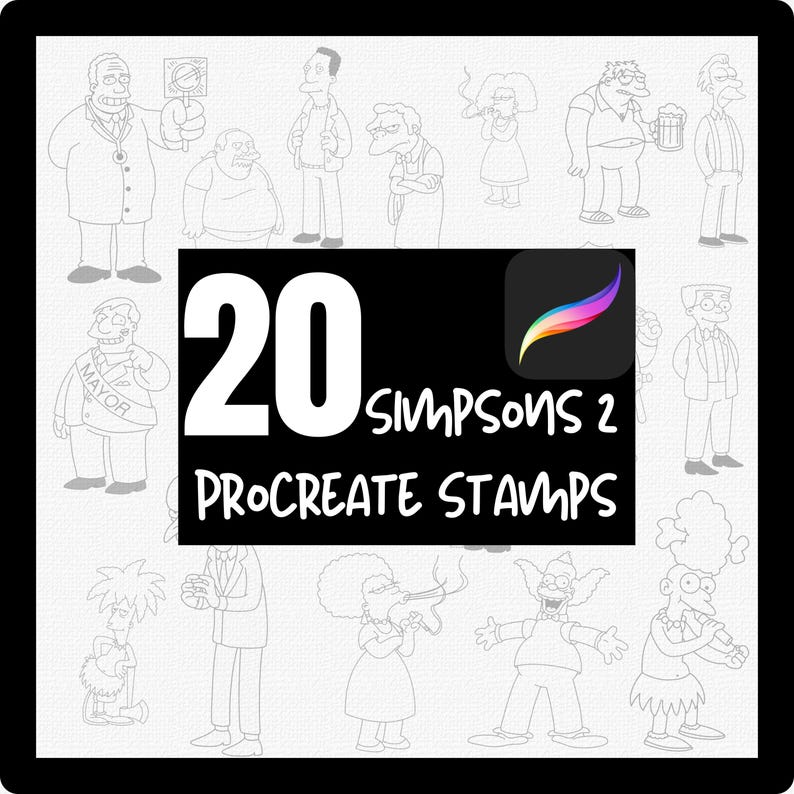Procreate Stamp Set| Doodle | Clipart Stamps, iPad Drawing Pack ...