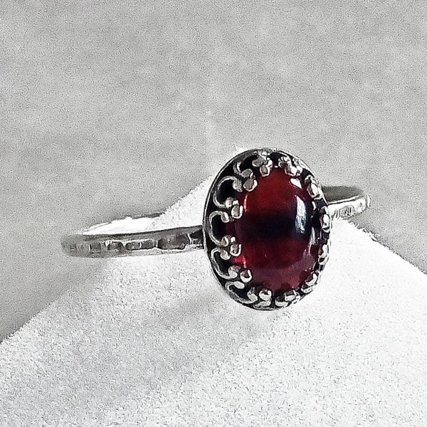 Red Stone Ring - Etsy