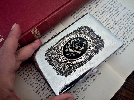 Large Victorian Cigarette Case Goth Cigarette Case Ornate | Etsy